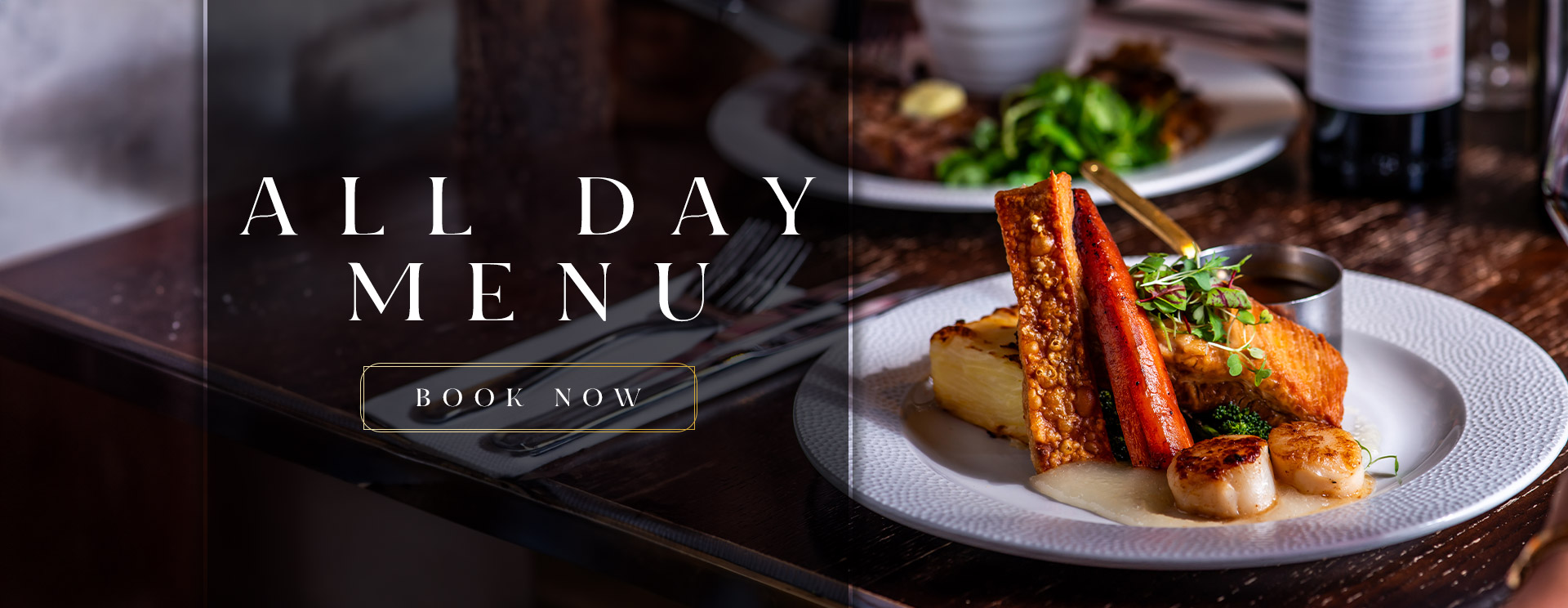 Dinner Menu & Prices | All Day Dining at The Oatlands Chaser Weybridge